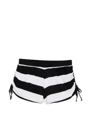 Moschino Striped Drawstring Shorts