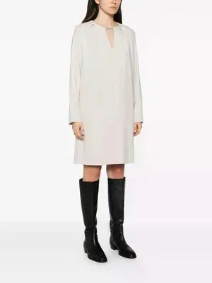 Antonelli Firenze Lidia Cut-out Pleated-detail Dress