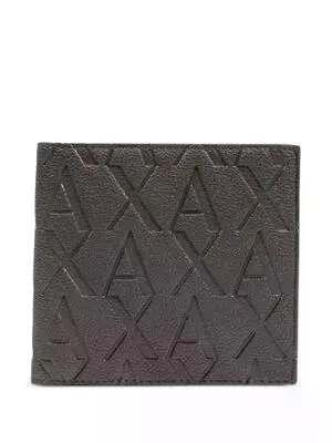Armani Exchange Logo-debossed Bifold Wallet - Brown