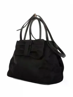 Prada Bow Tote Bag - Black