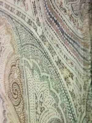 DELL'OGLIO Paisley-print Frayed Scarf