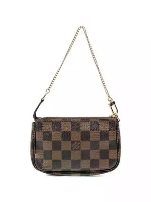 LOUIS VUITTON Mini Pochette Accessoires Clutch Bag - Brown