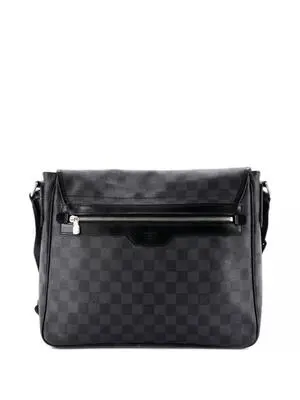 LOUIS VUITTON Daniel Messenger Bag Damier Graphite Mm Crossbody Bag - Black