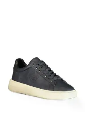 BLAUER. Logo-patch Low-top Sneakers