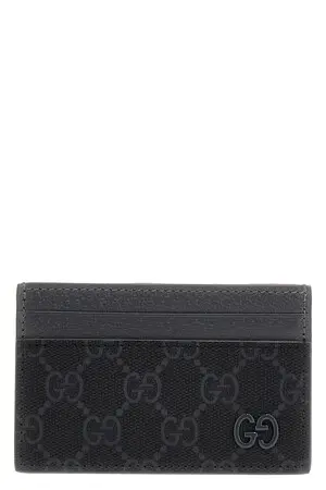 Gucci Logo Card Holder - Gray