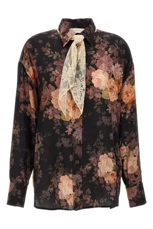 Zimmermann Illustration Lace Scarf' Shirt