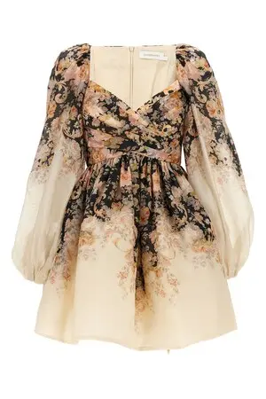 Zimmermann Illustration Draped Mini' Dress