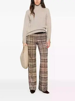 CAMBIO Francis Checked Elasticated-waistband Trousers