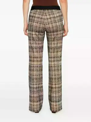 CAMBIO Francis Checked Elasticated-waistband Trousers