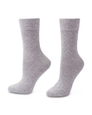 Hue Pointelle Argyle Boot Socks, Set Of 2