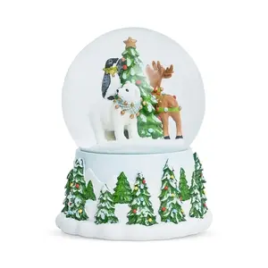 JULISKA Berry & Thread North Pole Animal Snow Globe