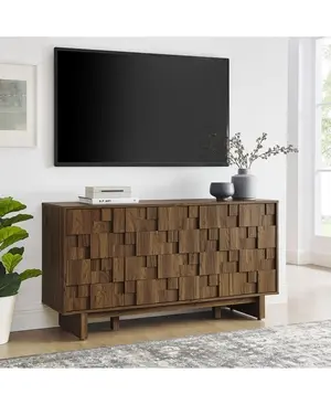 MODWAY Owen 59 Inch 4 Door Geometric Sideboard