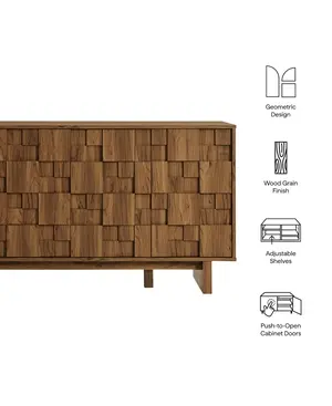 MODWAY Owen 59 Inch 4 Door Geometric Sideboard