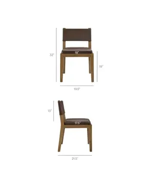 MODWAY Calder Dining Side Chair - Espresso