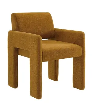 MODWAY Daven Fabric Upholstered Dining Chair - Copper