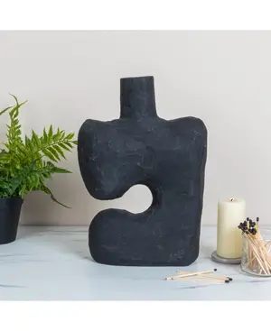 OLIVE GROVE Modern Abstract Decorative Paper Mache Vase