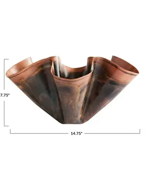 OLIVE GROVE Metal Organic Shaped Planter