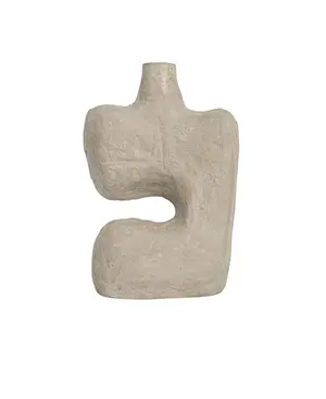 OLIVE GROVE Paper Mache Vase