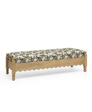 TOV FURNITURE Thelma Performance Basketweave Bench