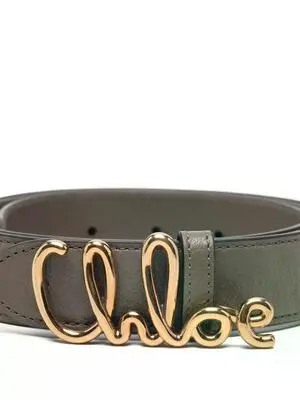 Chloé Iconic Logo-plaque Belt
