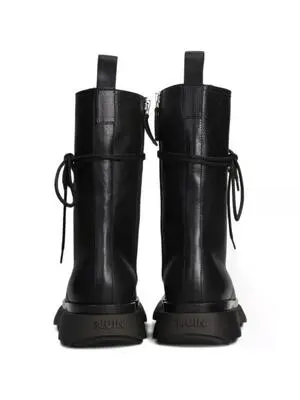 3JUIN Gio Lace-up Studded Ankle Boots