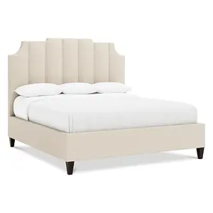BERNHARDT Bayonne Bed, King With A Low Profile Footboard - Cream - B-