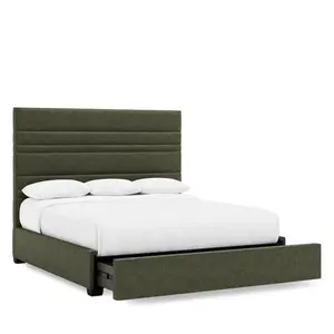 BERNHARDT Murray Storage Bed, King - Olive
