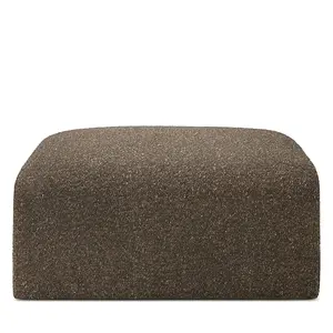 ETHNICRAFT Bulky Fabric Footstool - Cedar