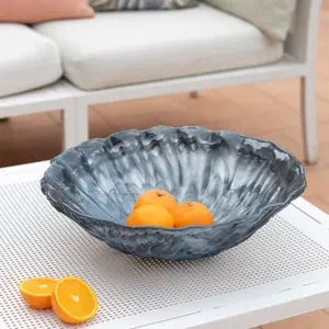 VIETRI Onda Glass Round Centerpiece Bowl
