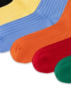 Polo Ralph Lauren Egypt Cotton Blend Ribbed Crew Socks, Pack Of 12