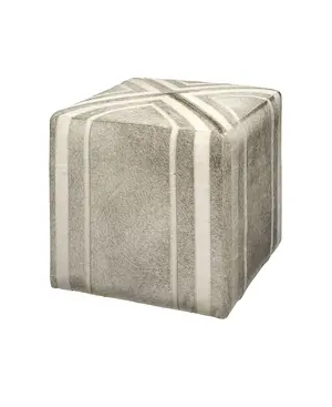 JAMIE YOUNG CO. Nantucket Ottoman - Grey