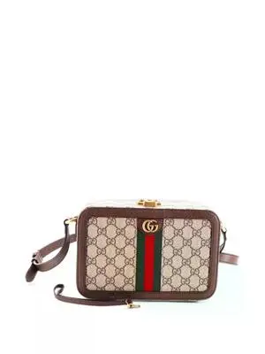 Gucci Ophidia Box Messenger Bag Gg Coated Canvas Crossbody Bag