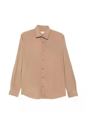 Sunspel Corduroy Long-sleeve Shirt - Neutrals