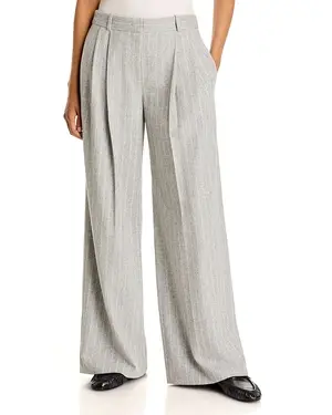 Hugo Boss Tiana Wide Leg Pleated Pants - Open Misc