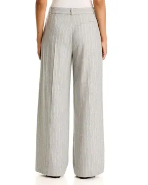 Hugo Boss Tiana Wide Leg Pleated Pants