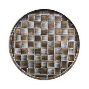MACKENZIE-CHILDS Sophisticheck Round Tray