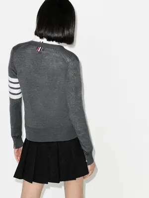 Thom Browne 4bar Wool Cardigan