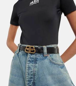 Balenciaga Slim Leather Belt