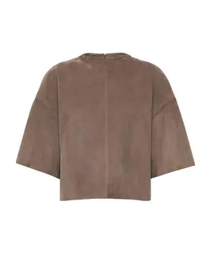 Max Mara Regular Fit Leather Blouse