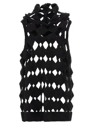 Rick Owens Sarutanya Cut-out Knitted Top