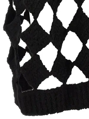 Rick Owens Sarutanya Cut-out Knitted Top