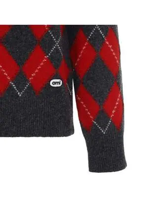 AMI Paris Long-sleeve Knit Top