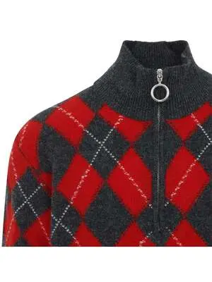 AMI Paris Long-sleeve Knit Top