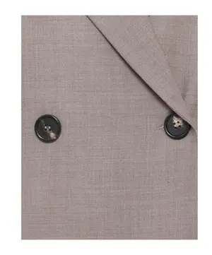 D.exterior Double-breasted Peak-lapel Blazer