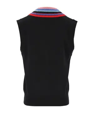 Dries Van Noten V-neck Sleeveless Knit Vest