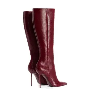 Paris Texas Lidia 105 Embossed Knee-high Boots