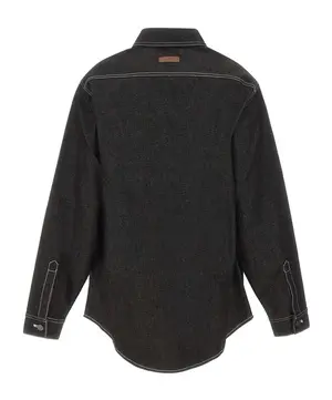 ENTIRE STUDIOS Snap-button Denim Shirt