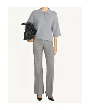 FRAME Ribbed Button-up Polo Shirt