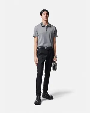 Versace Coccodrillo Cotton Polo Shirt