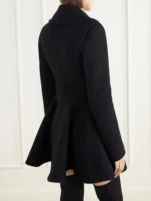 Alaïa Double-breasted Wool-woven Coat